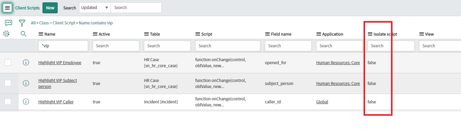 VIP Flag Visibility - ServiceNow Community
