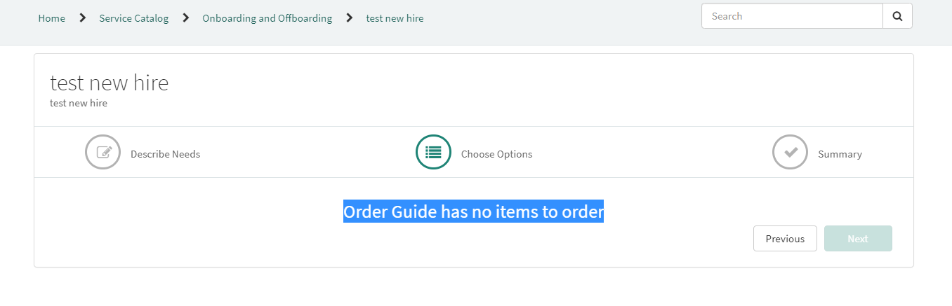 Order Guide has no items to order in Service porta... - ServiceNow ...