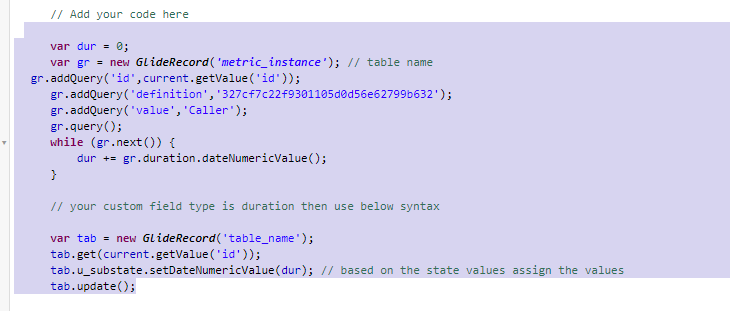 How to sum of duration field - ServiceNow Community