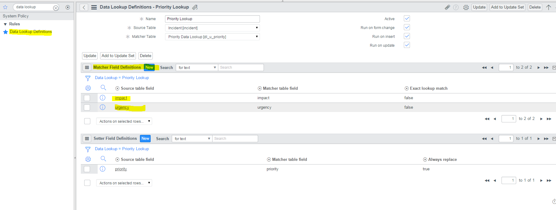Priority Data Lookup - ServiceNow Community