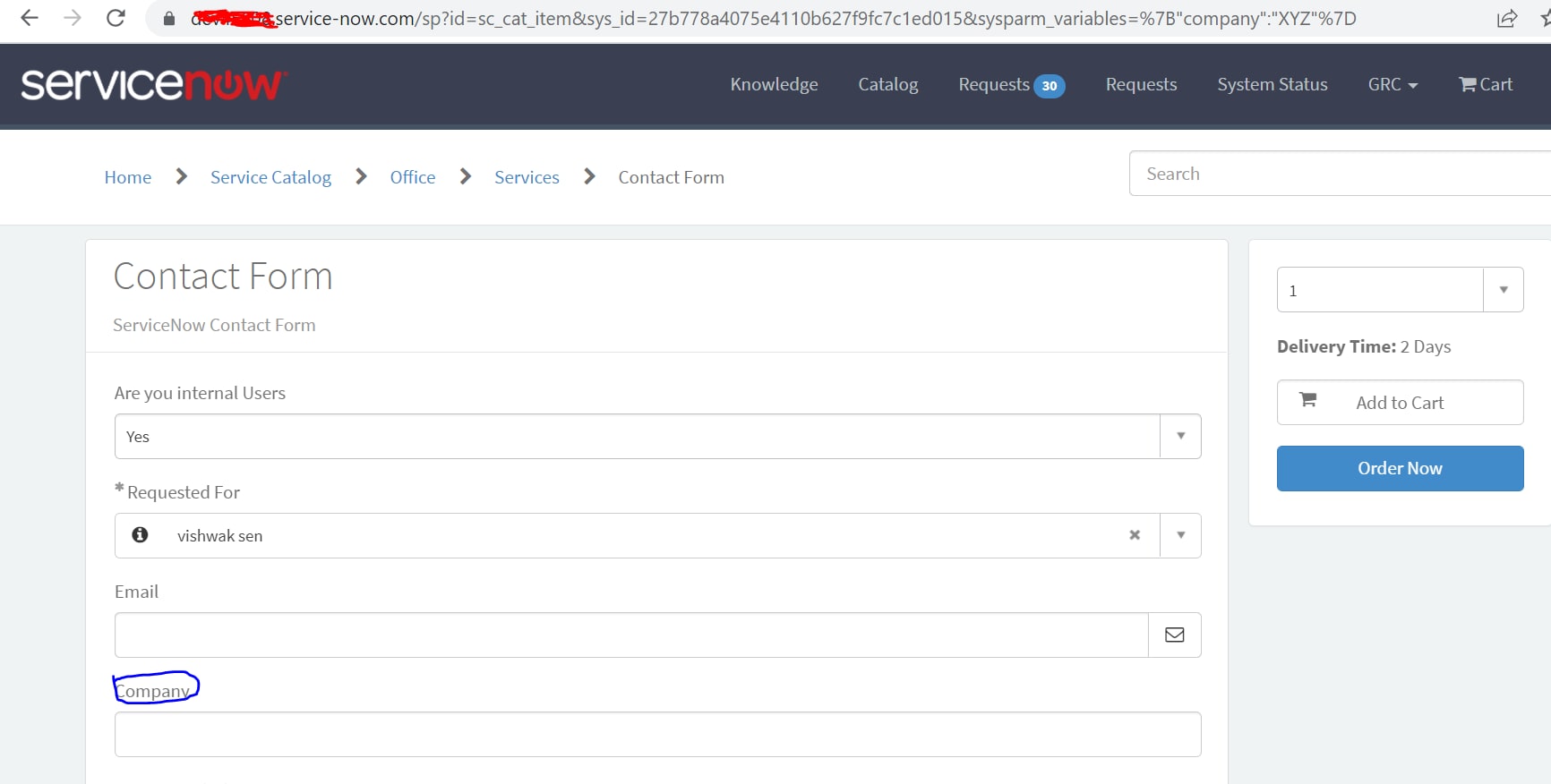 Solved: Requirement: How to pass Variables to catalog item... - ServiceNow Community
