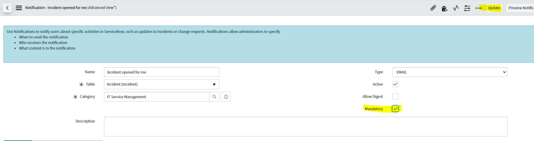 Solved: Configure incident notifications - ServiceNow Community