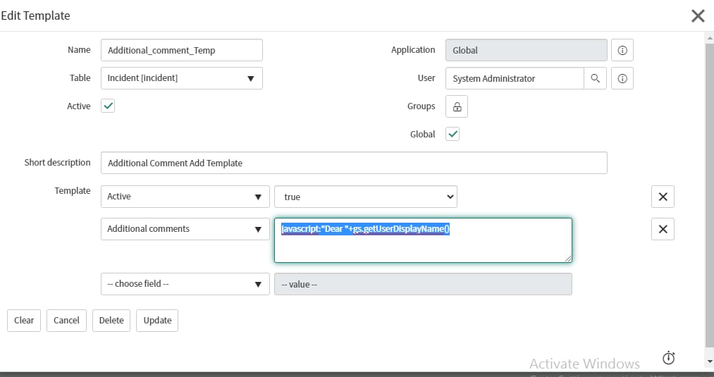 Solved: How to insert Caller name in Incident template - ServiceNow ...