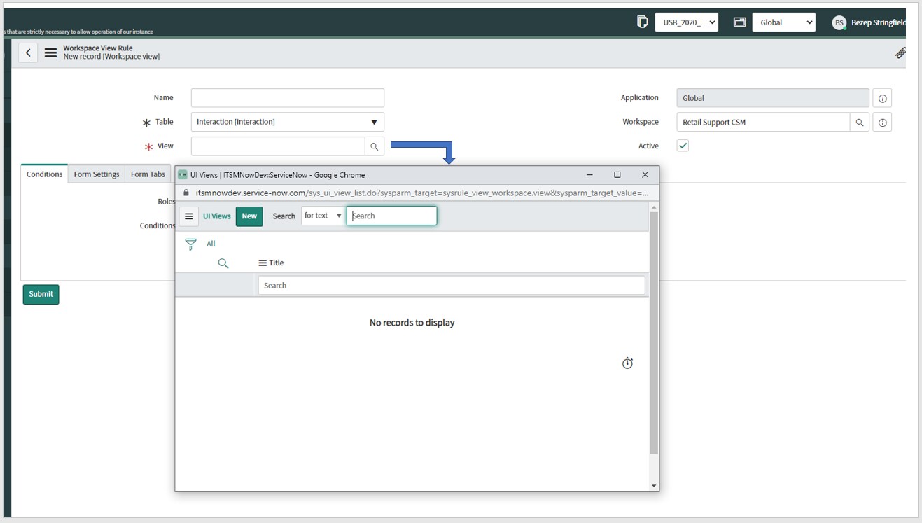 Documentation on how to make Agent Workspace View ... - ServiceNow ...