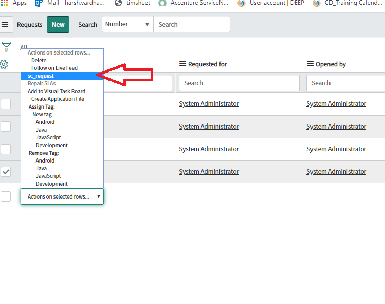 Solved: Trying to add a ui action in "Action on selected r ...
