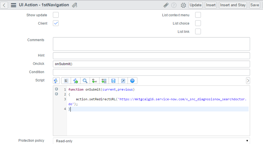 How to redirect to another URL - ServiceNow Community