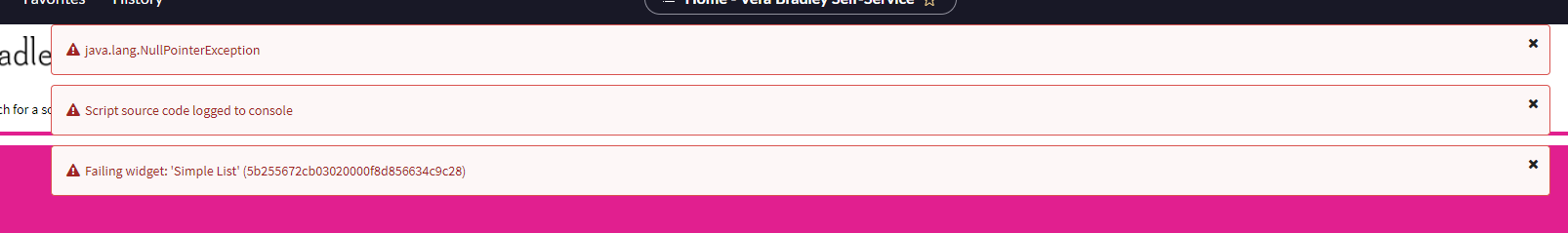 Service Portal Request List Error - ServiceNow Community