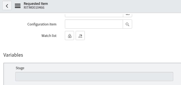 Solved: Show workflow stage as a variable in RITM form - ServiceNow ...