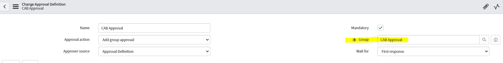 How can I change "CAB Approval" group on a change ... - ServiceNow ...