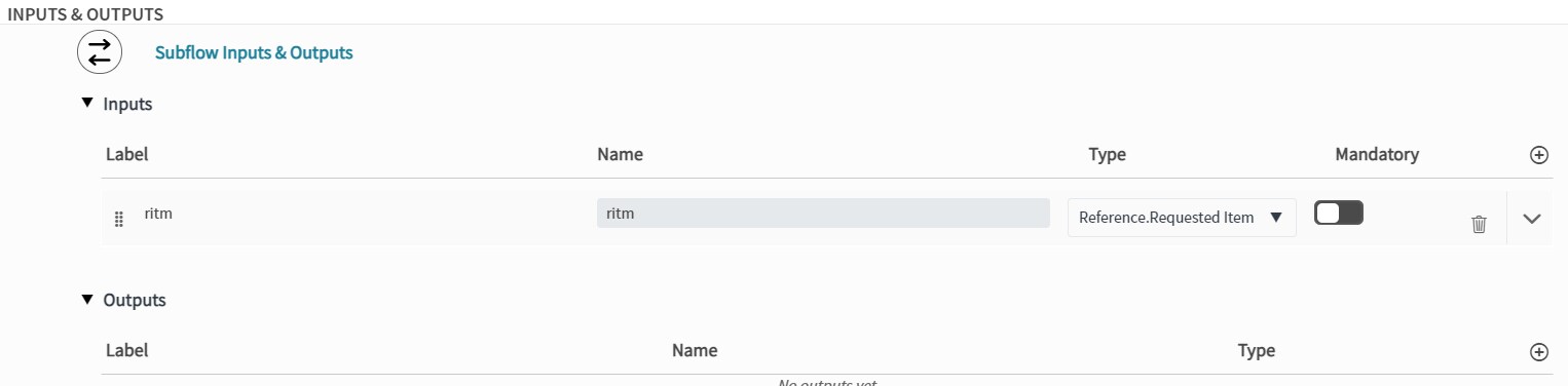Solved: flow designer - How to use subflow inputs in subfl... - ServiceNow Community