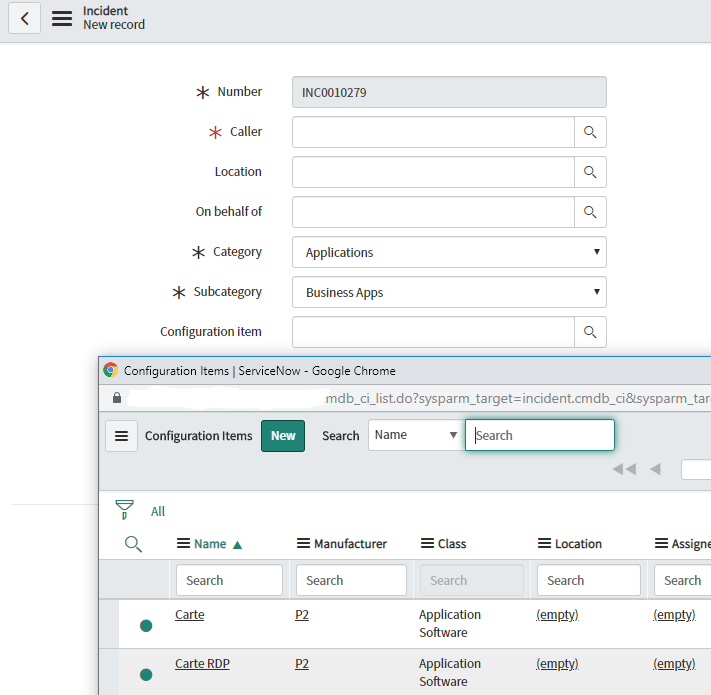 CI list is empty after submission of incident - Page 2 - ServiceNow ...