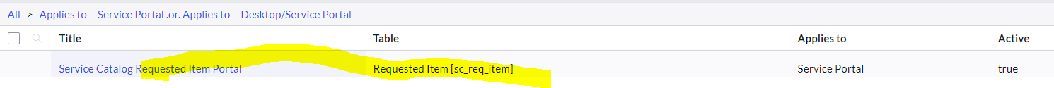 Display of the request number under RITM in the My... - ServiceNow Community