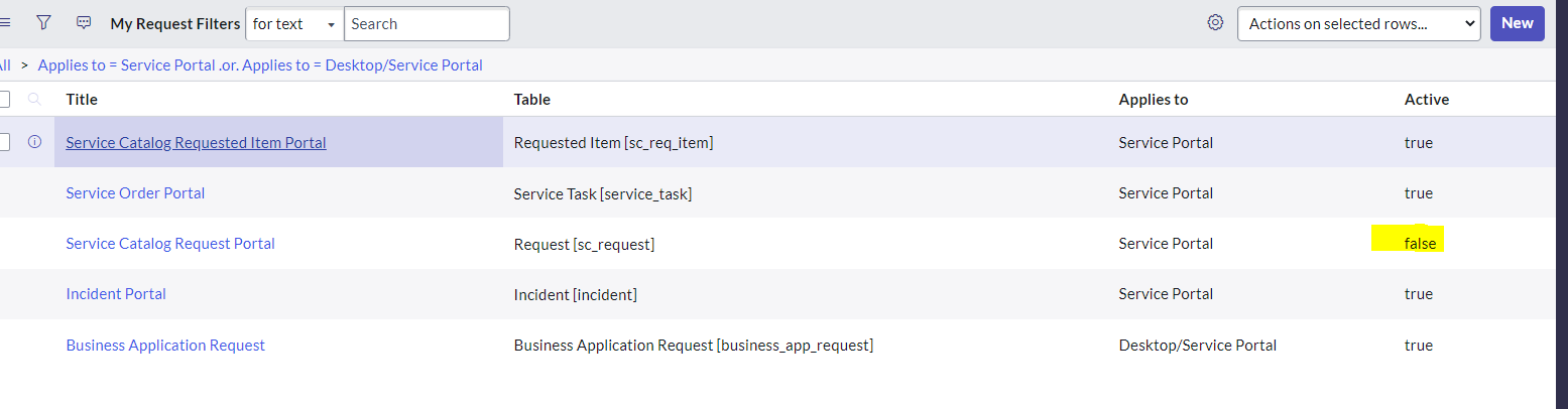 Display of the request number under RITM in the My... - ServiceNow Community