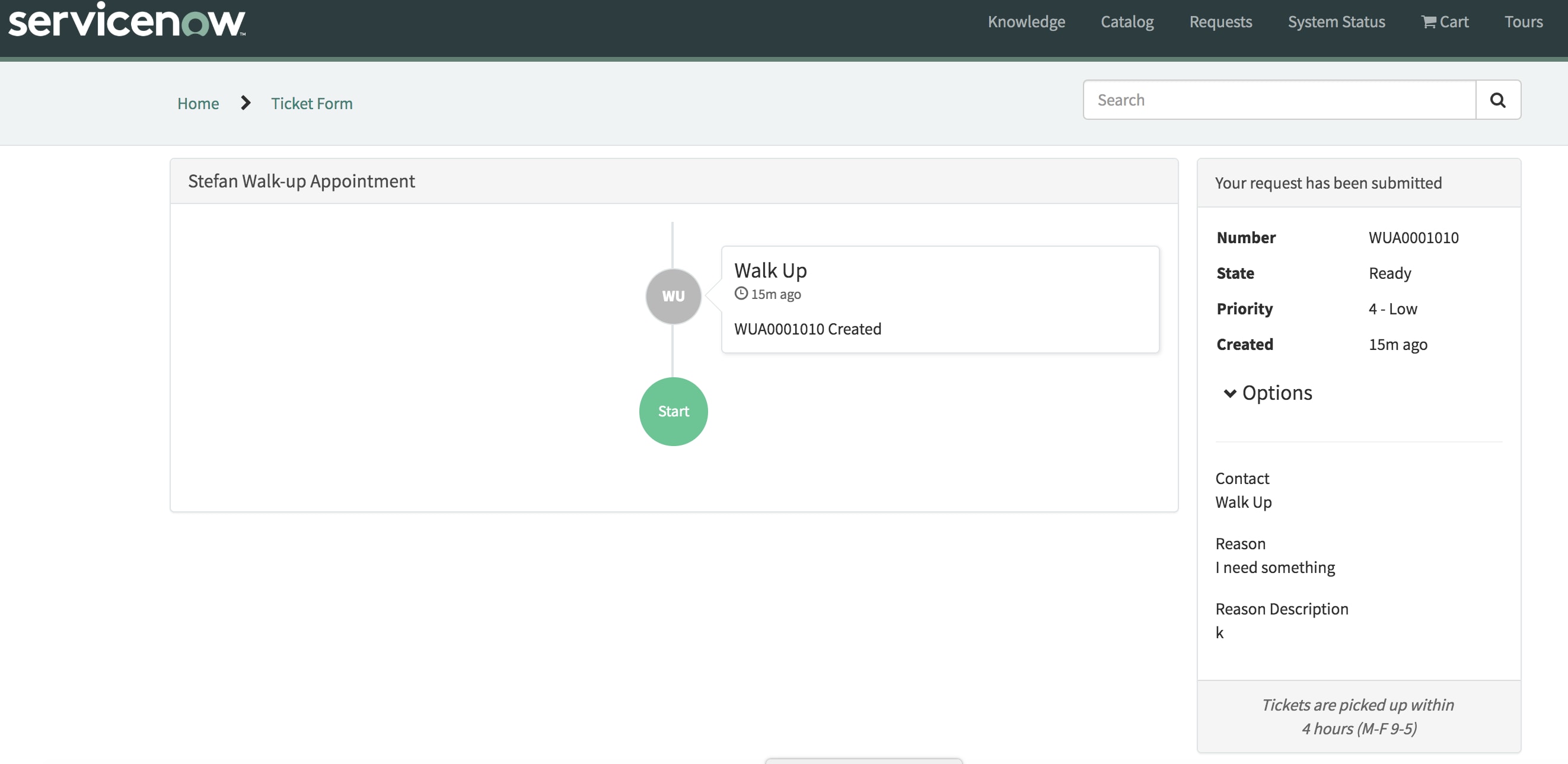 How does end-user reschedule or cancel a walk-up a... - ServiceNow ...