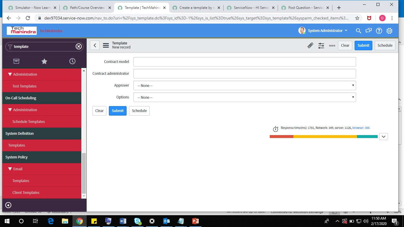 Solved: I need to Create a Form Template with some Fields ...