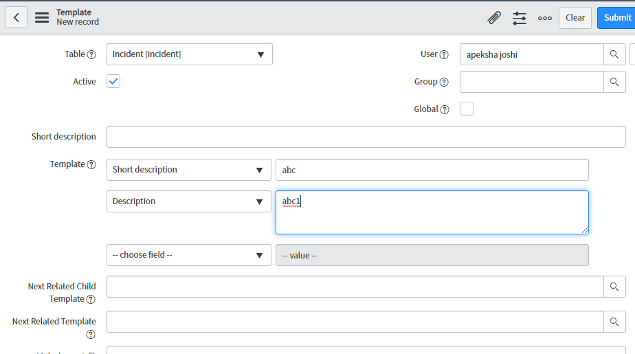 Solved: I need to Create a Form Template with some Fields ...