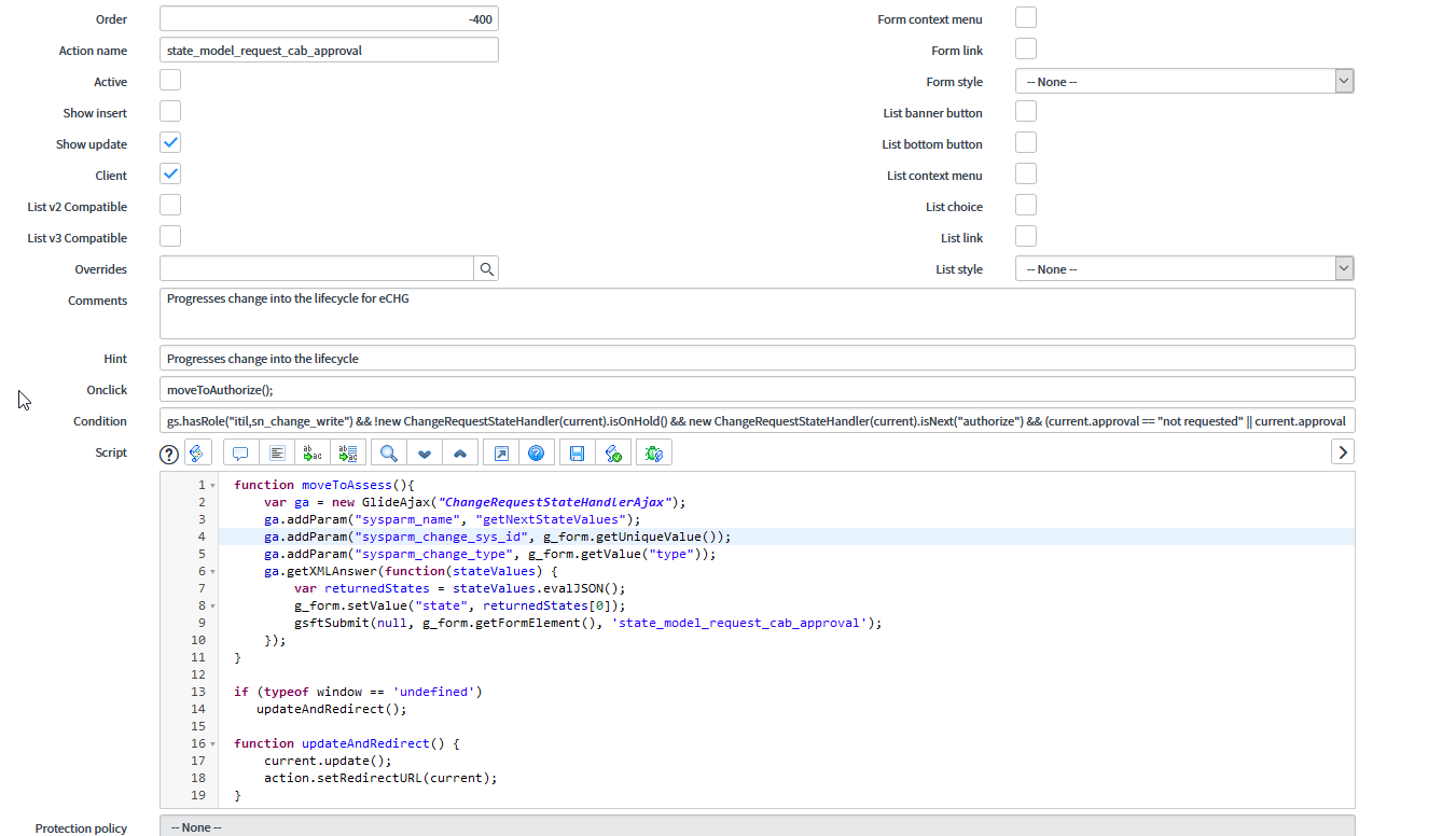 Edit "Request Approval" UI Action - ServiceNow Community