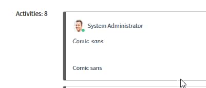 Change font of additional comments text - ServiceNow Community