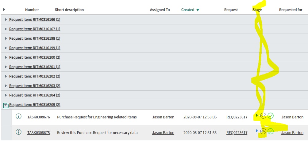 Solved: Report of all RITMs and their associated tasks - ServiceNow ...