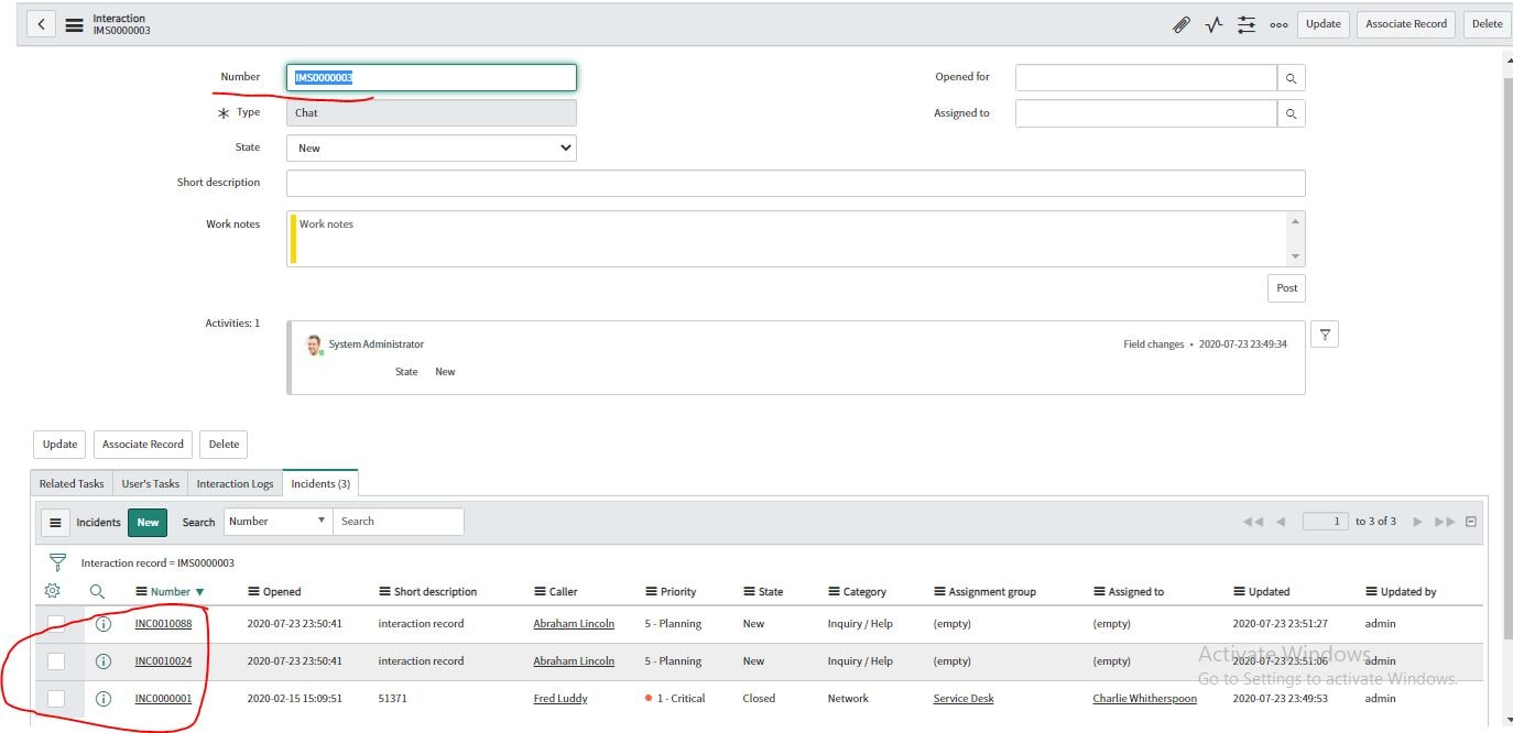 Solved: Relating incident with it's interaction record - ServiceNow ...