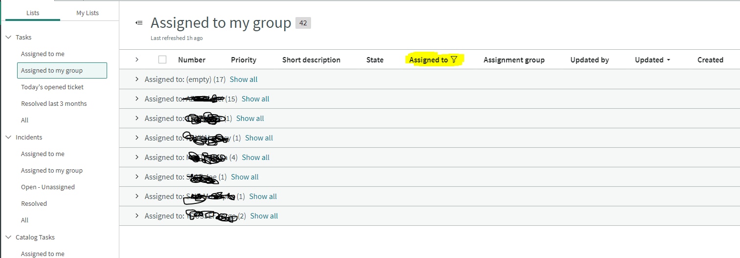 How can I save the group by in the list filter in ... - ServiceNow ...