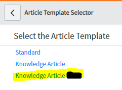Why can't I see an article template in Knowledge -... - ServiceNow ...