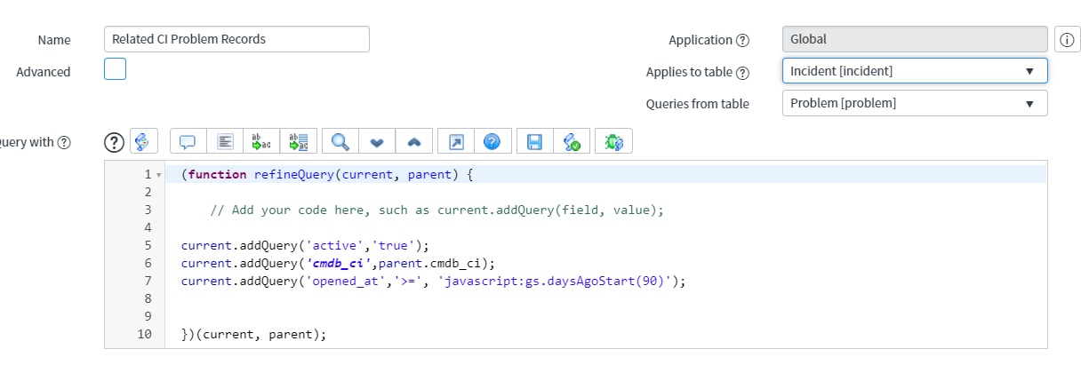 Solved: Displaying problem record in the related list tab ...