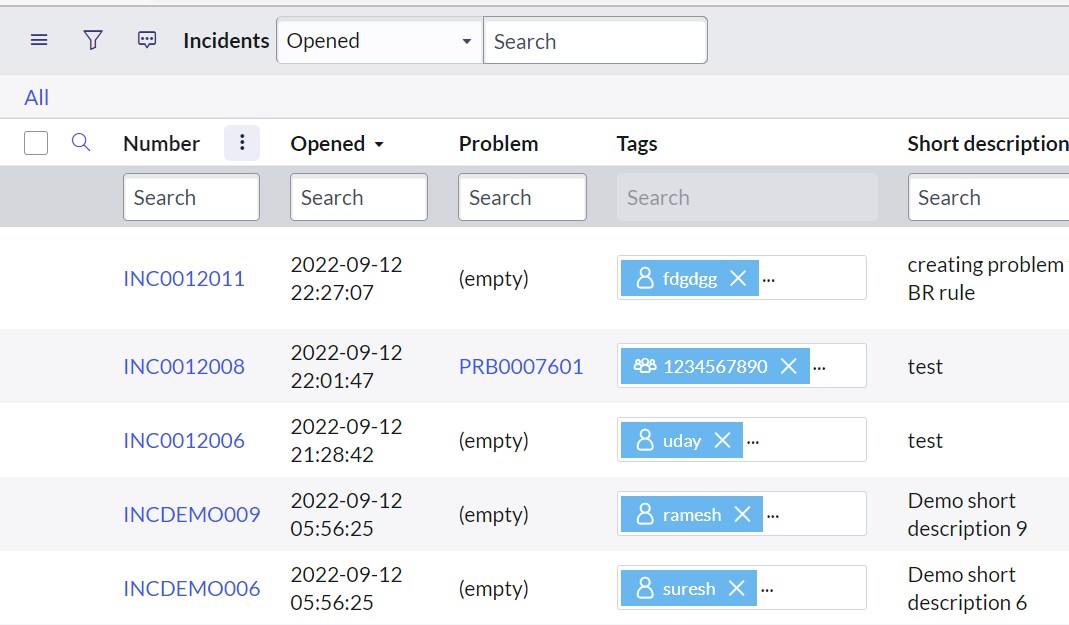 Can we create an interactive filter based on Tags ... - ServiceNow ...