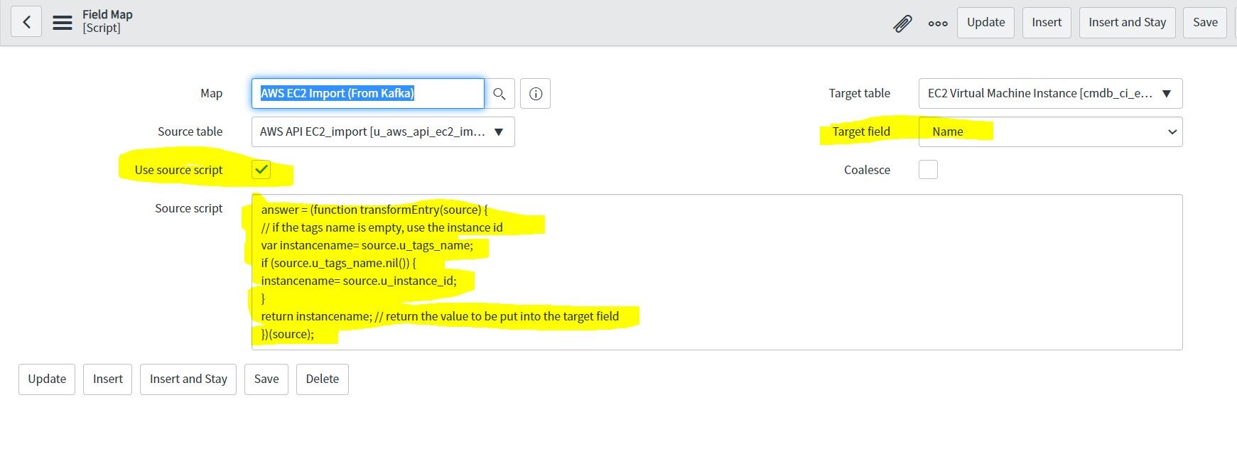 Field mapping without mapping assist and automap m... - ServiceNow ...