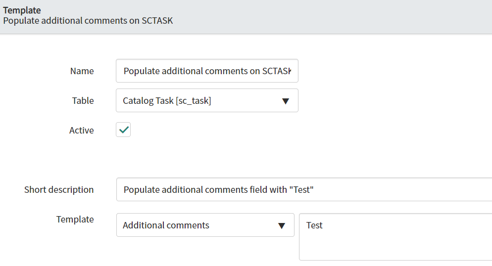 Solved Values Are Not Populating While Applying A Templat Servicenow Community