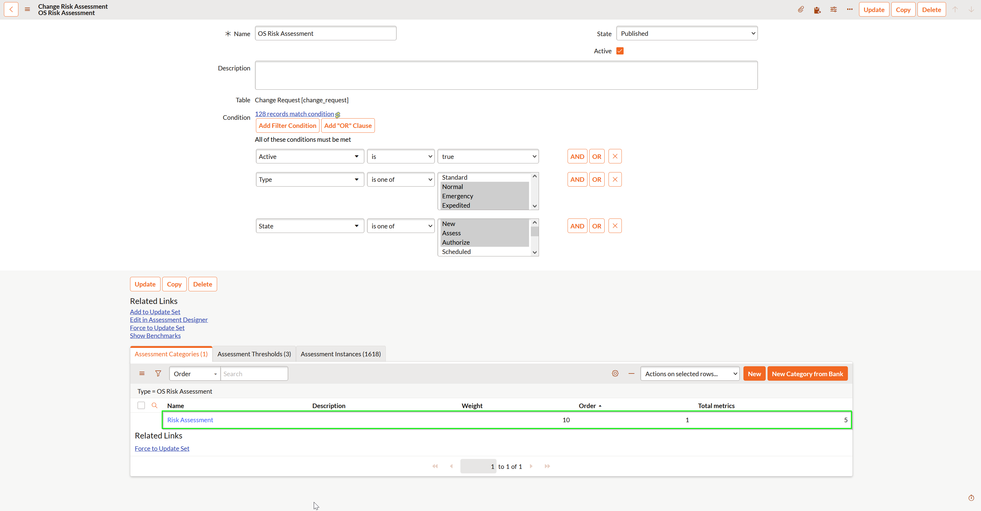 Solved: Applying Risk Assessment to a new Change Model/Typ ...
