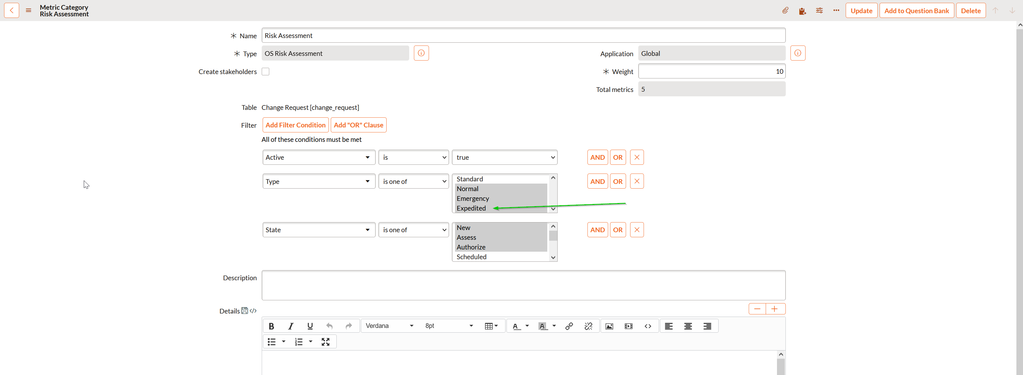 Solved: Applying Risk Assessment to a new Change Model/Typ ...