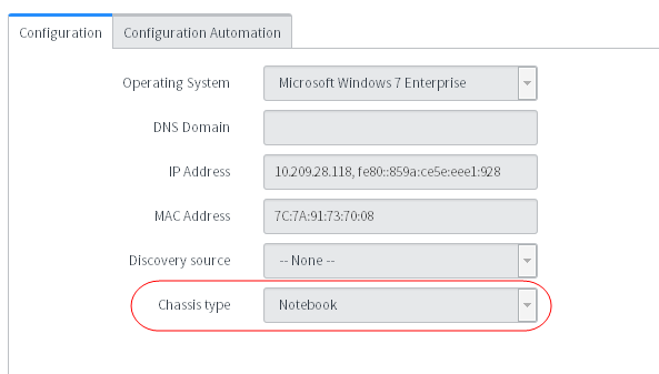 How do i populate "Chassis Type" as a field ? - ServiceNow Community