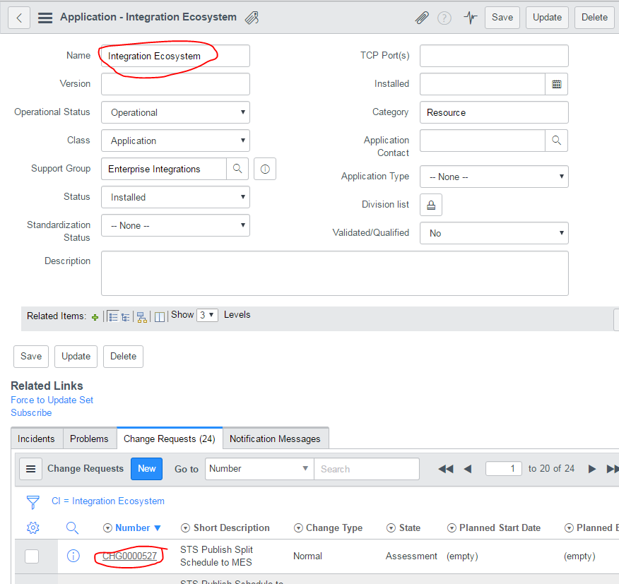 Solved: Relationships between Change Records and CIs - ServiceNow Community