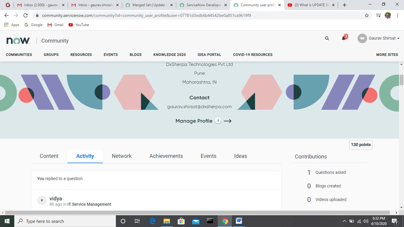 Keyboard shortcut for "Update" - ServiceNow Community