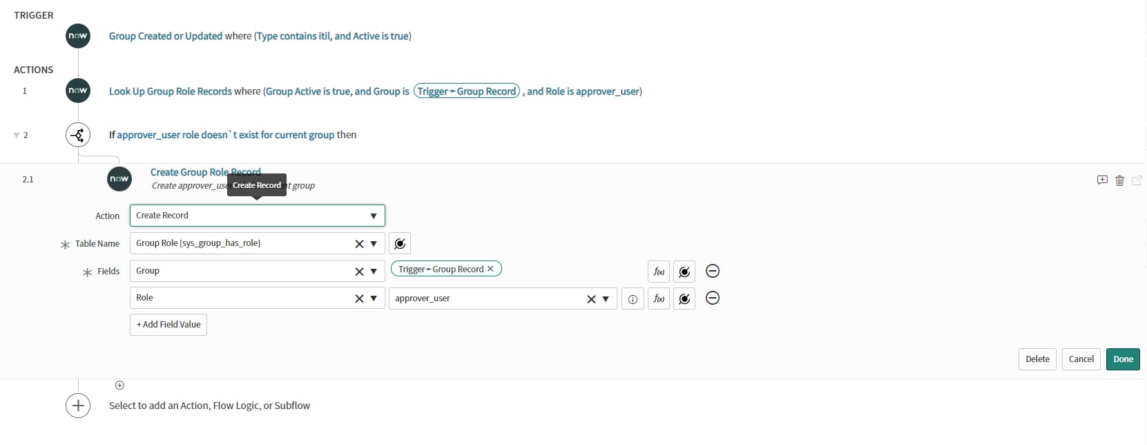 Solved: Assign roles to groups based on group type - ServiceNow Community