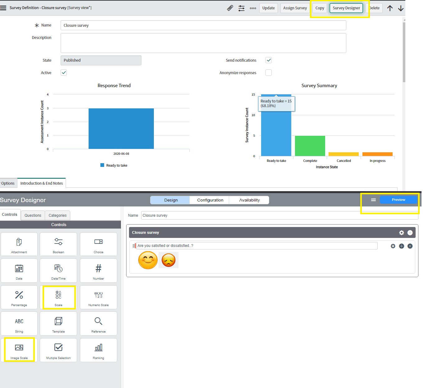 how to take the csat survey for incident and SR - ServiceNow Community