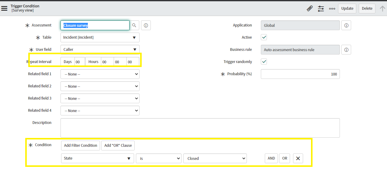 how to take the csat survey for incident and SR - ServiceNow Community
