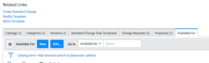 Restrict Standard Change Template - ServiceNow Community