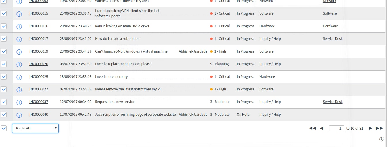 Solved: Multiple incident Resolve OnClick on ui action(Lis ...