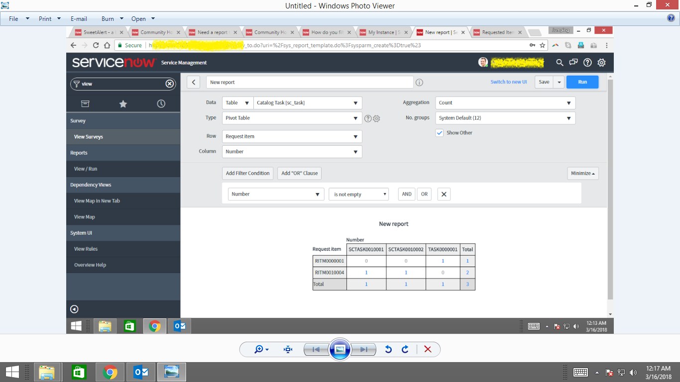 How do you filter/report on tasks within RITMs - ServiceNow Community