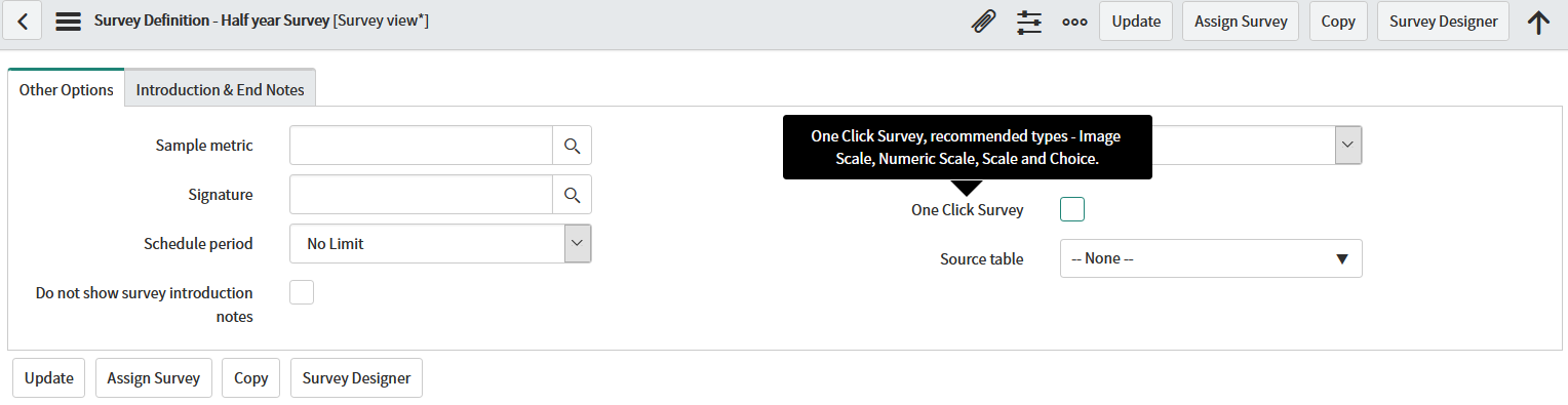 Solved: What is the One Click Survey? - ServiceNow Community