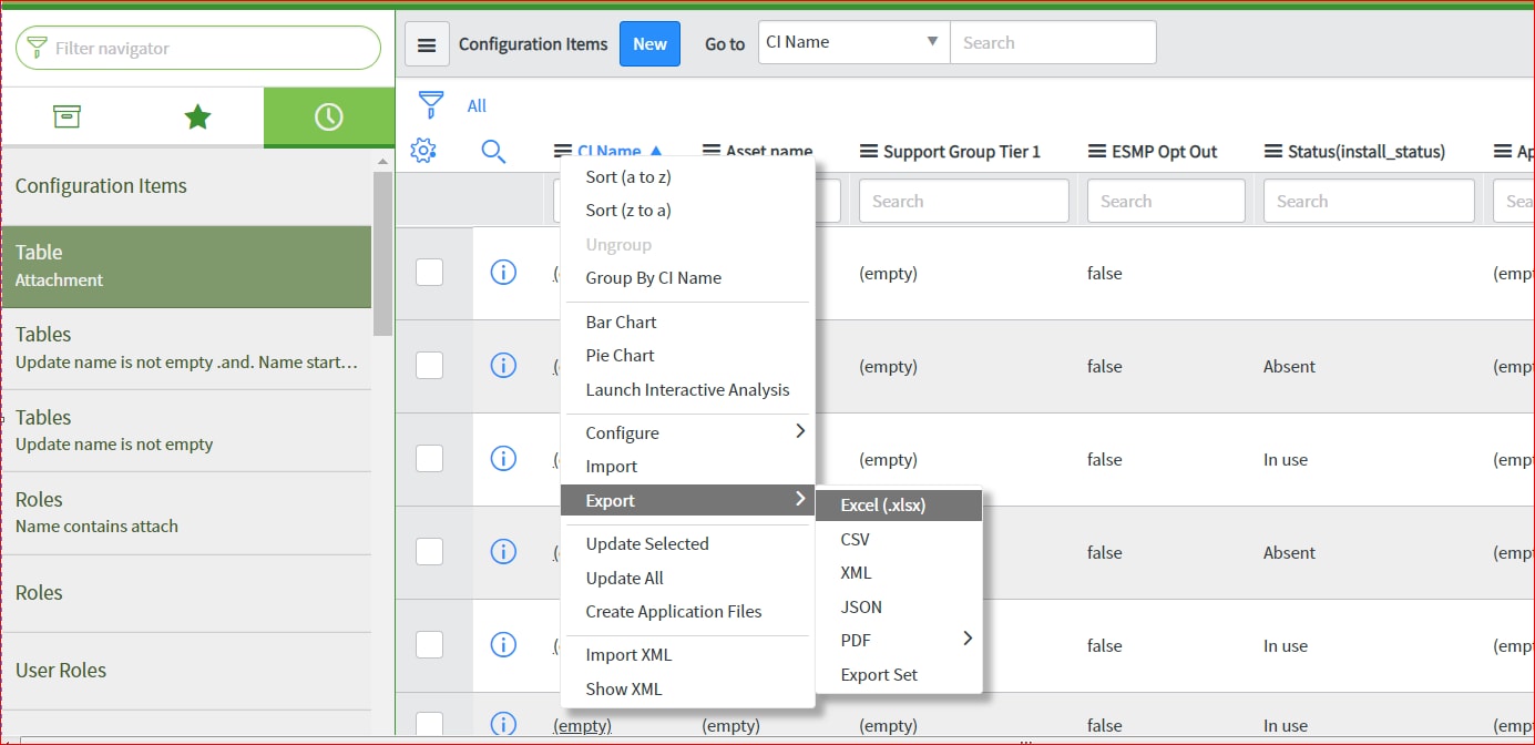 Solved: Find a list of ci's based to a specif support grou ...