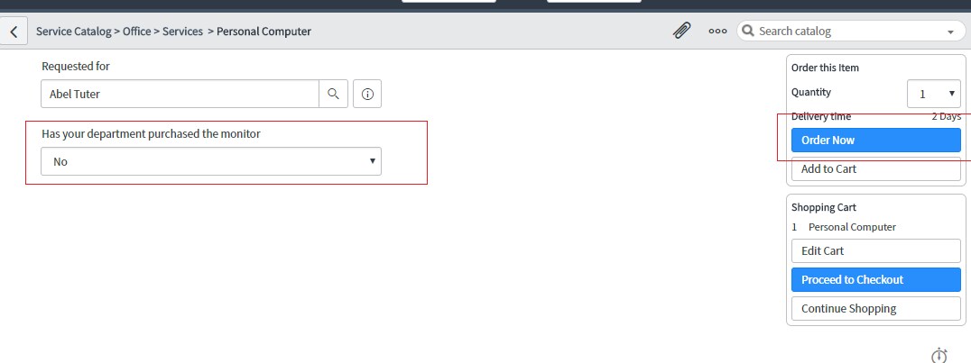 Disabling the Submit / Order Now button in Service... - ServiceNow ...
