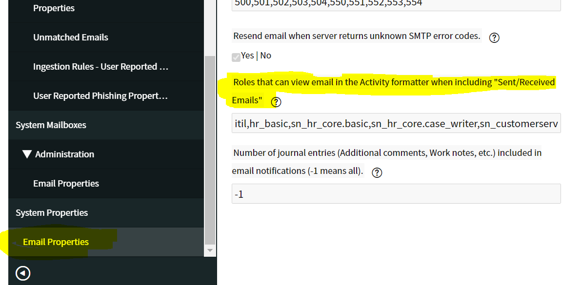 "Insufficient rights to read the email body" error... - ServiceNow ...