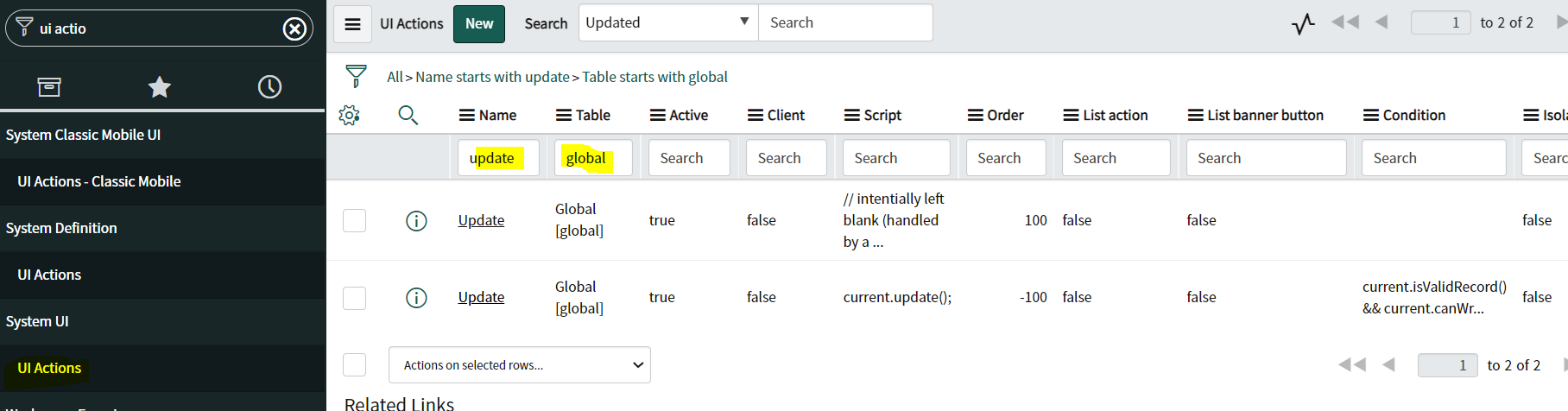 Solved: How to Hide UI buttons on custom table - ServiceNow Community