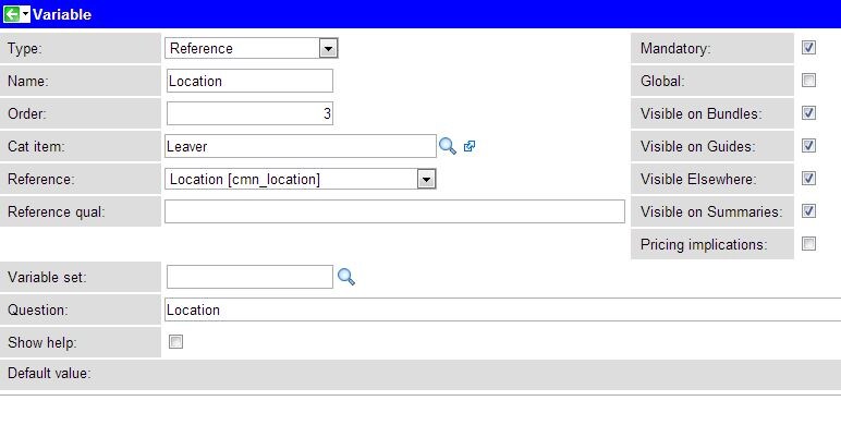 How to auto-populate Location for Requested Items? - ServiceNow Community