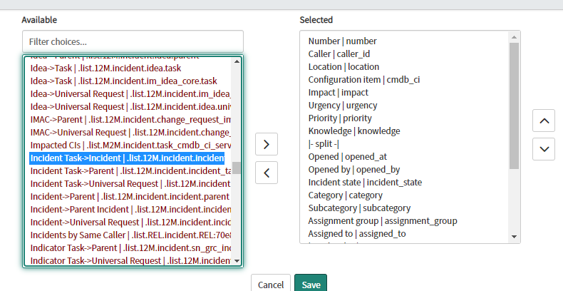 Solved: How to create an Embedded list? - ServiceNow Community