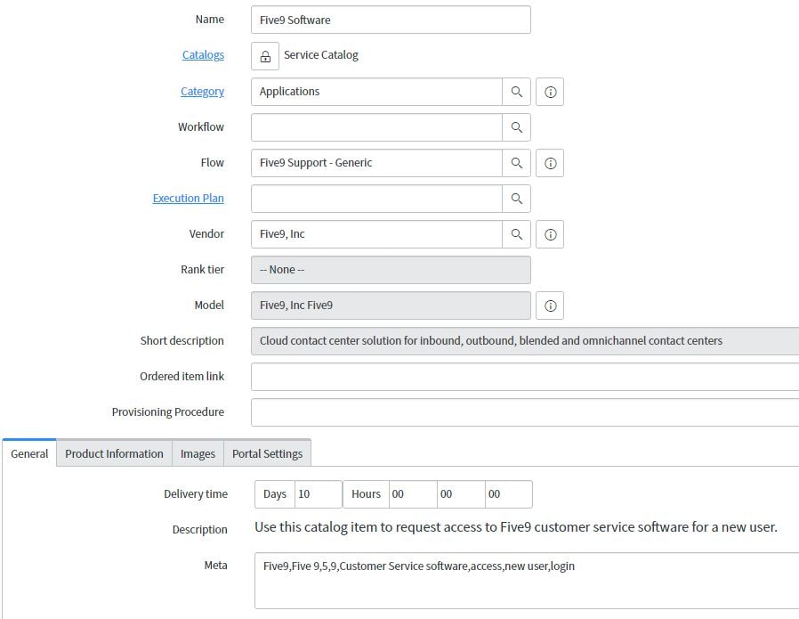 Solved: How Does 'Meta' Work on Catalog Items? - ServiceNow Community