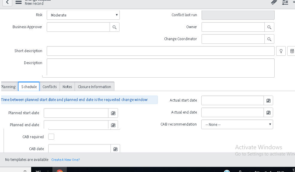 Solved: How to add message within section of change form - ServiceNow ...